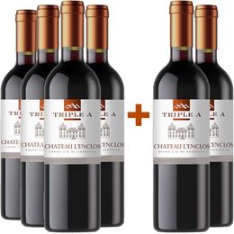 Ch&acirc;teau l'Enclos Lamont 4+2 Paket "Ch&acirc;teau L'Enclos Triple A" Sainte-Foy C&ocirc;tes de Bordeaux Cuv&eacute;e 2014 Trocken - &ndash; Probierpaket AOP