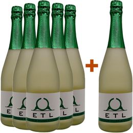 Etl wine and spirits GmbH 5+1 Paket Frizzante Gelber Muskateller 2022 Trocken - Burgenland &ndash; Probierpaket Schaumwein