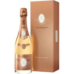 Champagne Louis Roederer Cristal Ros&eacute; in Geschenkpackung brut 2014 Brut - &ndash; Perl- & Schaumwein AOP
