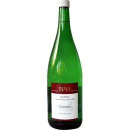 Weinhof Weber 1,0 L Gutedel 2023 Halbtrocken - Baden &ndash; Wei&szlig;wein Qualit&auml;tswein