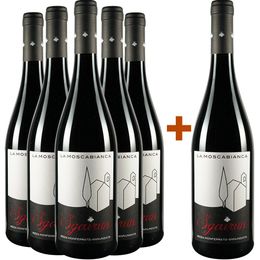 La Mosca Bianca Bio 5+1 Paket Sgairun Cabernet Sauvignon 2018 Trocken - Piemont &ndash; Probierpaket Vino Generico