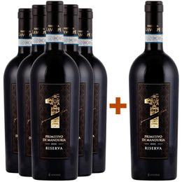Tenuta Antonini Alessio 5+1 Paket Uno Premium Edition di Manduria Riserva Primitivo 2022 - Apulien &ndash; Probierpaket DOC