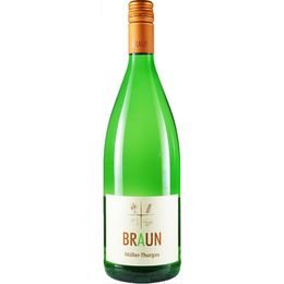 weingut armin braun M&uuml;ller-Thurgau 1,0 L / Rivaner 2025 Halbtrocken - Pfalz &ndash; Wei&szlig;wein Qualit&auml;tswein