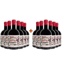 StraItalian Winemakers 6+6 Paket Biglietto Puglia Primitivo 2024 Trocken - Apulien &ndash; Probierpaket IGP