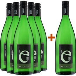 Weingut Heinrich Eser 5+1 Paket Riesling Oestricher Doosberg 1,0L 2023 Feinherb - Rheingau &ndash; Probierpaket Qualit&auml;tswein