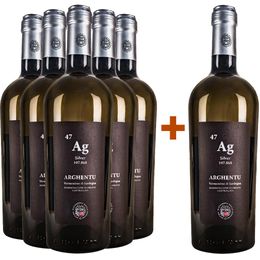 Cantina Alessandro Bocca 5+1 Paket Arghentu di Sardegna Vermentino 2022 Trocken - Sardinien &ndash; Probierpaket DOC