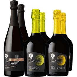 Pra' della Luna Pra Schaumwein-Paket Brut - Friaul &ndash; Probierpaket Diverse