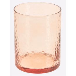 IMPRESSIONEN Gl&auml;ser-Set, Orange, Gr. H/B/T ca. 10x7,5x7,5 cm, Haushaltshelfer, Material: Glas
