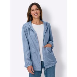 WITT Damen Jacke mit aufgesetzten Taschen, gef&uuml;ttert, bleu, Gr&ouml;&szlig;e 40