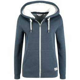 oxmo Sweatjacke 'Binja' Damen Gr&ouml;&szlig;e S blau / wei&szlig;