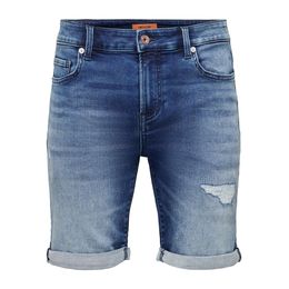 Only & Sons Only & Sons Shorts 'Ply' Herren Gr&ouml;&szlig;e 38 blue denim