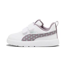 Puma Sneaker 'Courtflex V3' Jungen Gr&ouml;&szlig;e 27 t&uuml;rkis / mauve / wei&szlig;