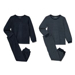 Tchibo - 2 Kinder-Pyjamas - Kinder - Gr. 98/104 - dunkelblau