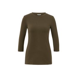 Tchibo - Shirt mit 3/4-Arm - Damen - Gr. S - khaki