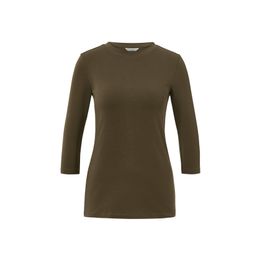 Tchibo - Shirt mit 3/4-Arm - Damen - Gr. S - khaki