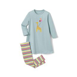 Tchibo - Kinder-Nachthemd mit Leggings - M&auml;dchen - Gr. 110/116 - graublau/print