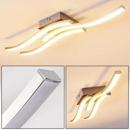 hofstein Letala Deckenleuchte LED Chrom, Nickel-Matt, 3-flammig