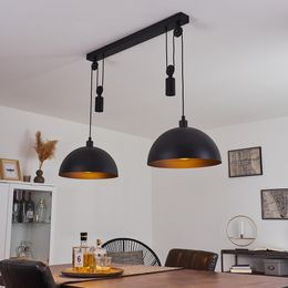hofstein Manacales Pendelleuchte Schwarz, 2-flammig