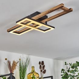 hofstein Ayajasco Deckenleuchte LED Naturfarben, Schwarz, 1-flammig