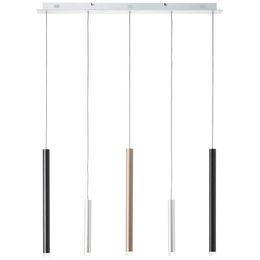 BRILLIANT LEUCHTEN Brilliant Living Cembalo Pendelleuchte LED Aluminium, 5-flammig