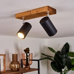 hofstein Zuoz Deckenleuchte Holz hell, 2-flammig