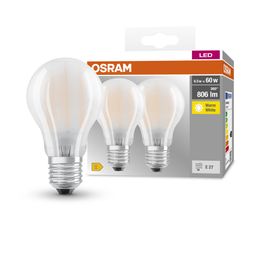 Osram CLASSIC A 2er Set LED E27 6,5 Watt 2700 Kelvin 806 Lumen