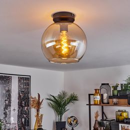 hofstein Koyoto Deckenleuchte Glas 25 cm Bernsteinfarben, 1-flammig