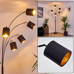 hofstein Bhutan Stehlampe Schwarz, 5-flammig