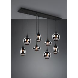 Trio Lumina Pendelleuchte Schwarz, 8-flammig