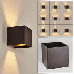 hofstein Badajoz Wandleuchte Braun, 1-flammig
