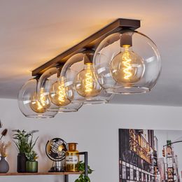 hofstein Koyoto Deckenleuchte Glas 25 cm Klar, 4-flammig