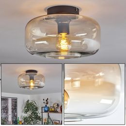 hofstein Boza Deckenleuchte Glas 28 cm Bernsteinfarben, Klar, 1-flammig