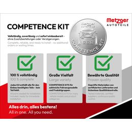METZGER Bremsbackensatz WM-Kit hinten rechts links nicht vormontiert 22,2mm für FORD KT 2386
