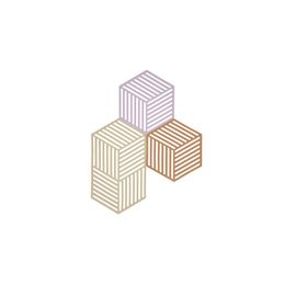 Zone Denmark Untersetzer Hexagon in Lupine/Warm Sand/Light Terraco | Gr.: onesize