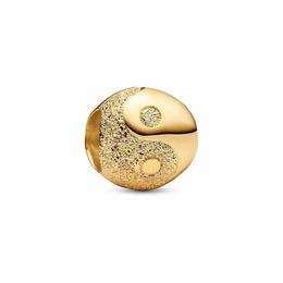 Pandora Goldfarbener Bead-Charm Yin und Yang Mini | Gr.: onesize