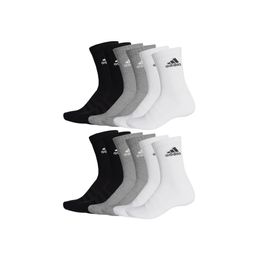 Adidas 6 Paar Crewsocks Cushioned in Mehrfarbig | Gr.: 46-48