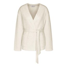 Triumph Morgenmantel Cozy Comfort Robe Top Quilted in light grey melange | Gr.: 36
