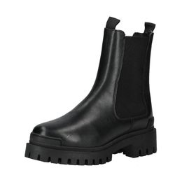 Stiefelette Pavement "Pavement Stiefelette Leder/Textil", Damen, Gr. 41, schwarz, Leder, Textil, Schuhe Stiefelette