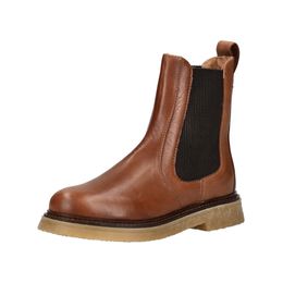 Stiefelette Pavement "Pavement Stiefelette Leder/Textil", Damen, Gr. 39, tan, Leder, Textil, Schuhe Stiefelette