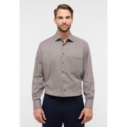 Langarmhemd Eterna "COMFORT FIT", Herren, Gr. 44, Normalgr&ouml;&szlig;en, taupe, 100% Baumwolle, normal, Manschette, Hemden, NON IRON (b&uuml;gelfrei)