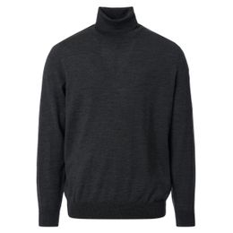 Rollkragenpullover Venti "Venti Rollkragenpullover uni", Herren, Gr. XL, grau (dunkelgrau), 100% Wolle, Pullover Rollkragenpullover