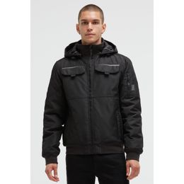 CAMP DAVID Herren Outdoorjackeschwarz, Gr. XXL, unifarben, Material: 60% Polyamid, 40% Polyester, Futter: 100% Polyester, Wattierung: 100% Polyester,
