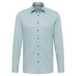 Langarmhemd Eterna "SLIM FIT", Herren, Gr. 46, Normalgrößen, salbeigrün, 100% Baumwolle, schmal, Manschette, Hemden, NON IRON (bügelfrei)