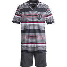 Herren Shorty grau-bordeaux Gr&ouml;&szlig;e 48/50