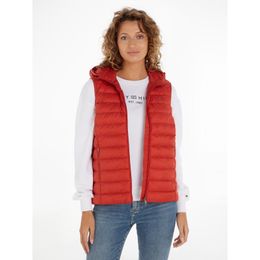 Tommy Hilfiger Steppweste »LW PADDED GLOBAL STRIPE VEST« Global Serie TH WOMEN, mit Elastic-Band Terra Red L (40)