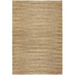 FLAIR RUGS Teppich »Drew Stripe, mit Flechtmuster« rechteckig 3 mm Höhe geflochtener Jute-Teppich mit Streifen- und Fischgrätmuster natur...