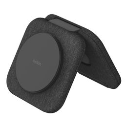 Belkin Wireless Charger »BoostCharge PRO 2-in-1 magnetische Ladestation 15W« Schwarz Für unterwegs designed: faltbar, kompakt und leicht