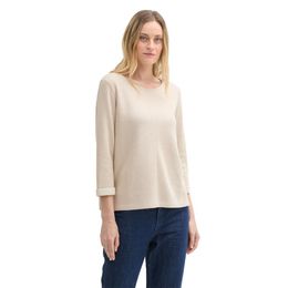 Tom Tailor Sweatshirt in Melange Optik dusty beige melange S (36) S (36) Sweatshirt von Tom Tailor