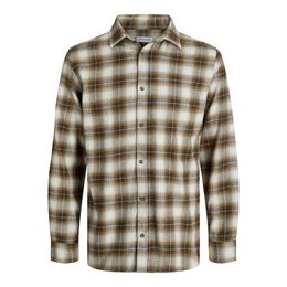 Jack & Jones JACK & JONES Langarmhemd »JJJOSHUA CHECK SHIRT LS« Monks Robe L - N-Gr N-Gr L Cooles Hemd von Jack & Jones