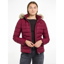 Tommy Jeans Steppjacke »TJW BASIC HOODED DOWN JACKET EXT« mit Kapuze mit Logostickerei Valley Grape M (38) M (38) Steppjacke von Tommy Jeans